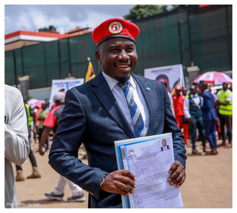 Journalist Zambaali Mukasa handed NUP card for Nansana Municipality ...